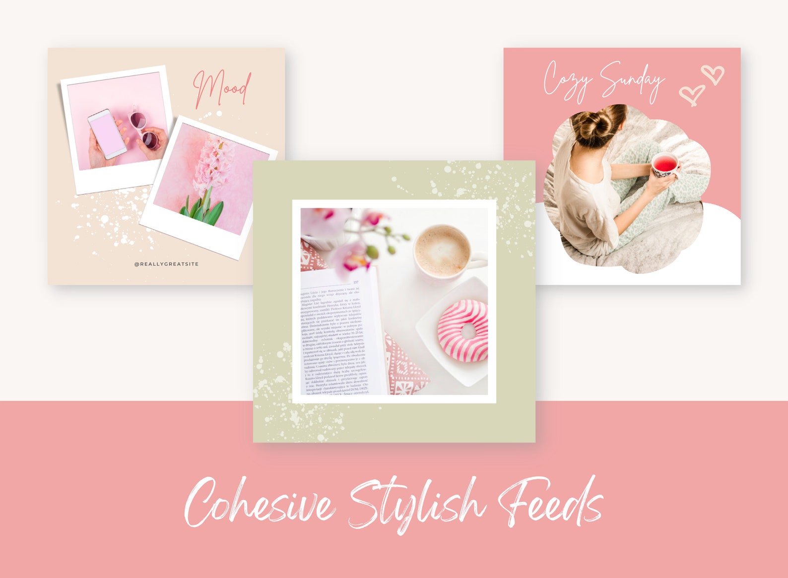 Instagram Post Templates Canva Bundle Editable Canva Social - Etsy