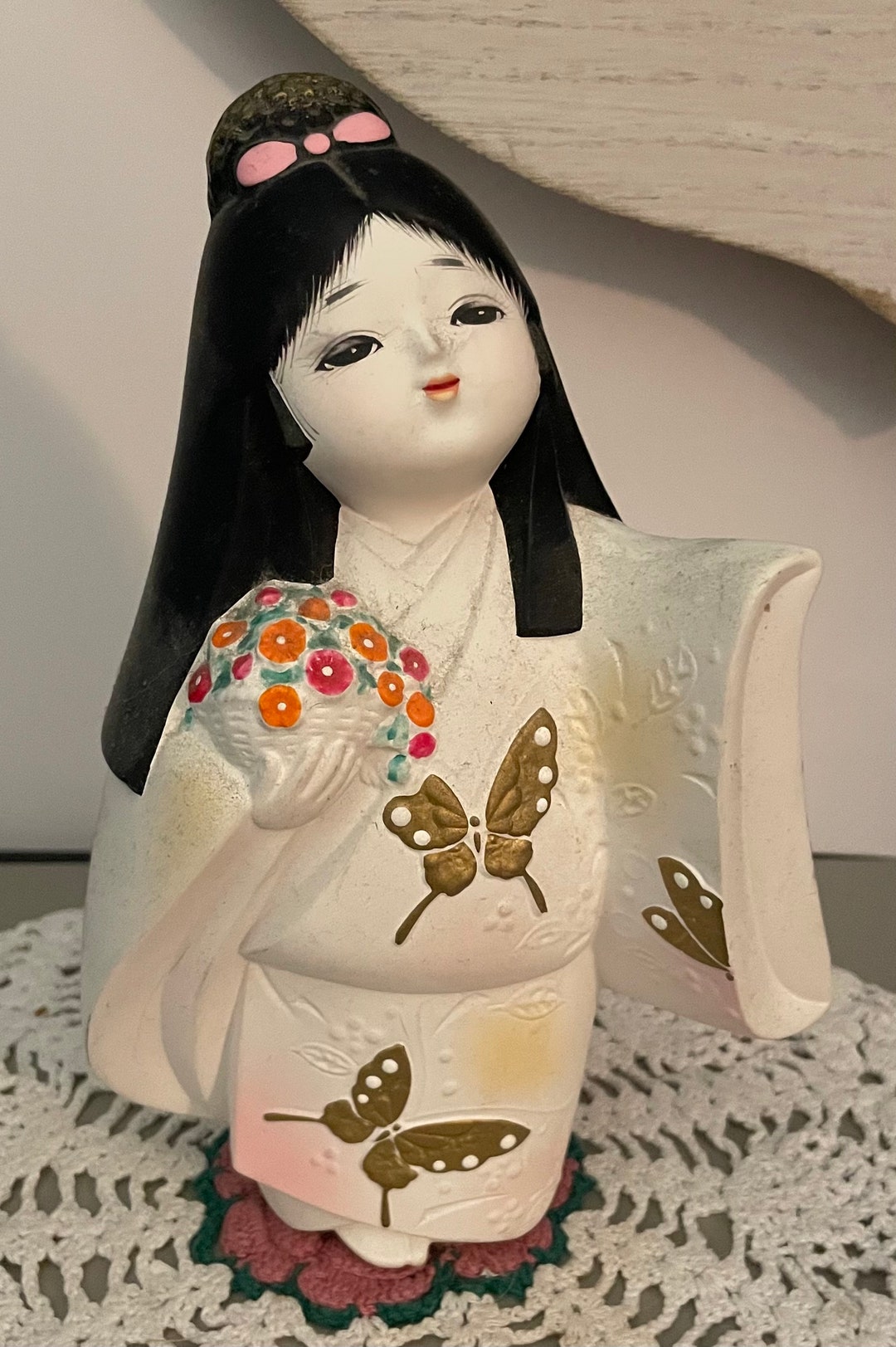 Hakata Japan Geisha Girl Porcelain Hand Painted Global Art Figurine - Etsy
