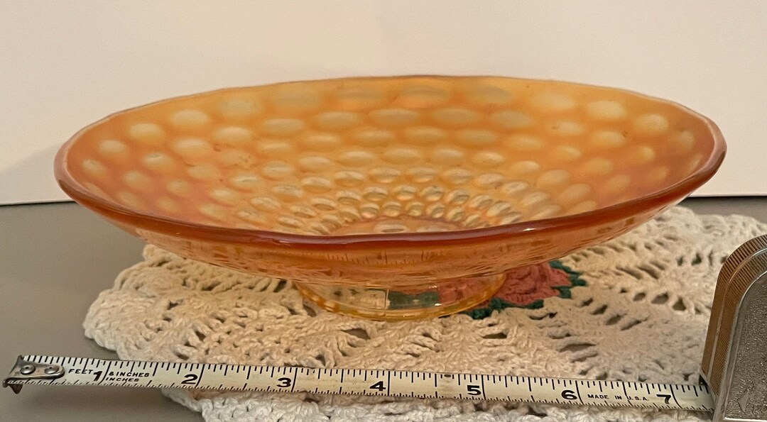 Carnival Glass Coin Dot Bowl - Etsy