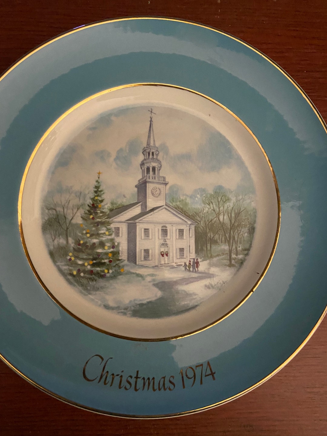 1974 Vintage Avon Christmas Plate Second Edition - Etsy