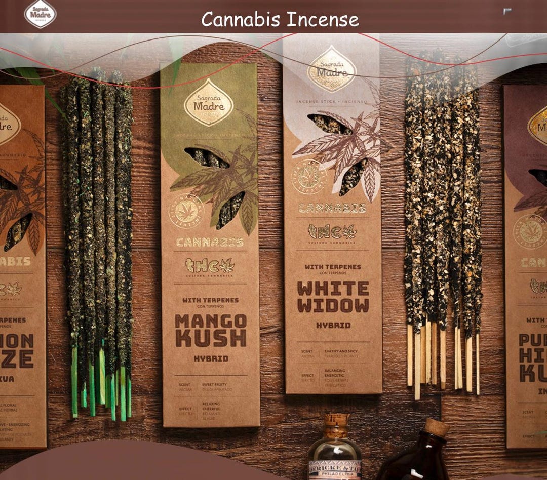 Cannabis Sagrada Madre Incense Sticks – Organic, No CBD or THC, Natural ...