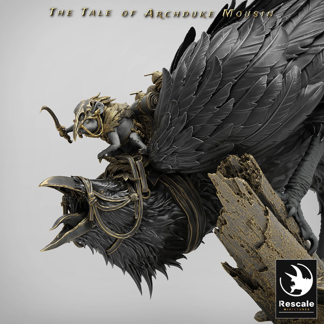 Raven and Mouse-rescale Miniatures -tale of Archduke Mousin 1 - Etsy