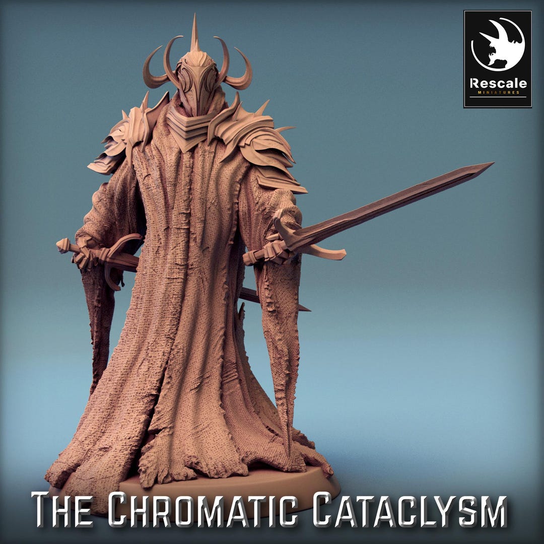 Tiamat Shadow Dual-rescale Miniatures-the Chromatic Cataclysm - Etsy