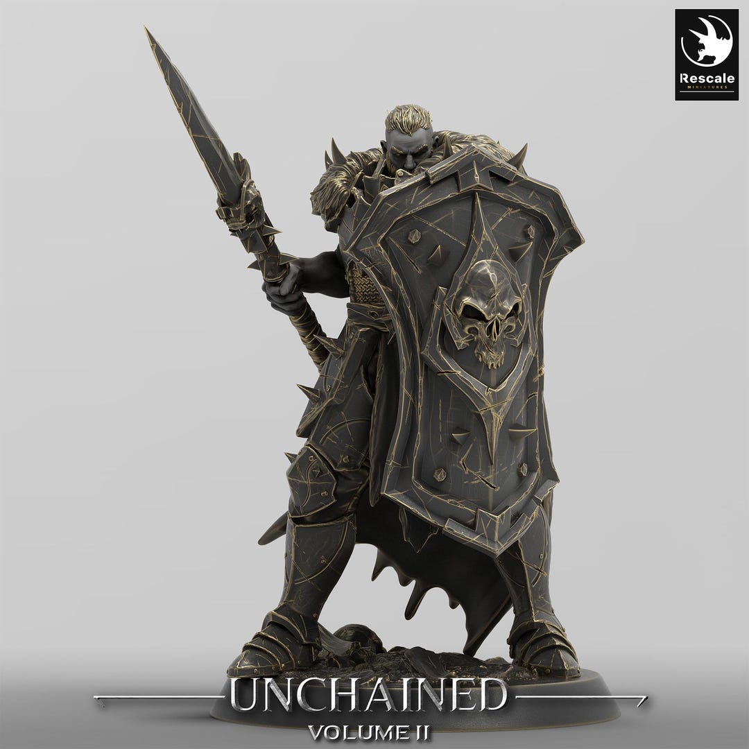 Unchained Raider Block-rescale Miniatures-unchained Vol 2 - Etsy