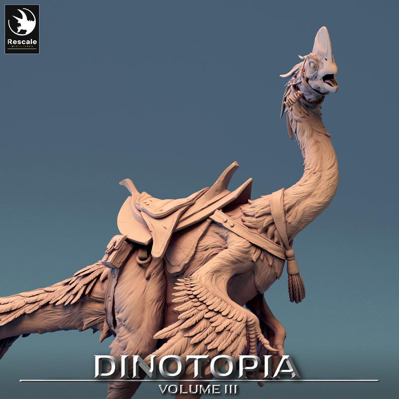 Oviraptor Walk-rescale Miniatures-dinotopia 3 - Etsy