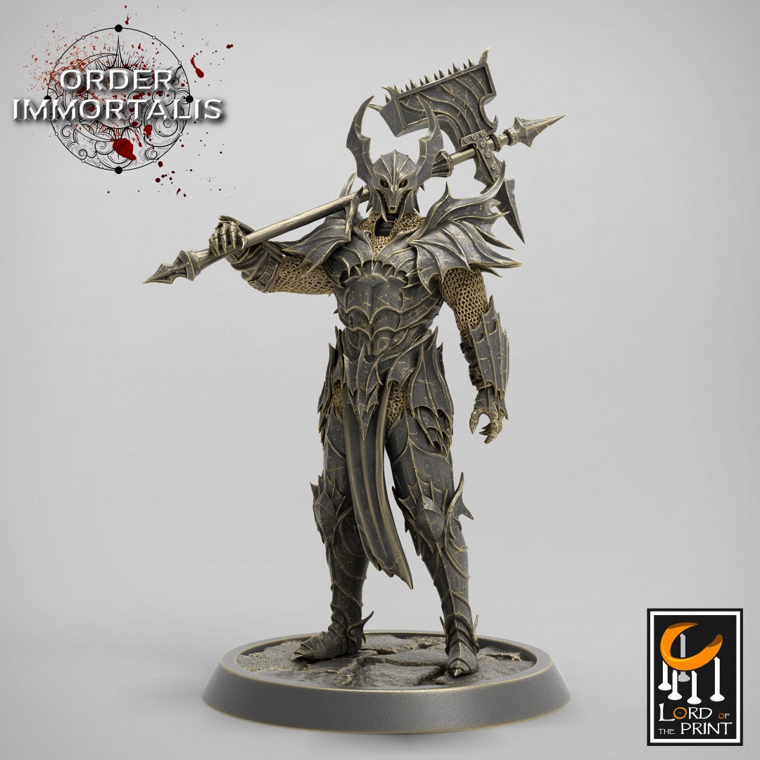 Blood Knight Hammer Idle-rescale Miniatures blood Immortalis - Etsy