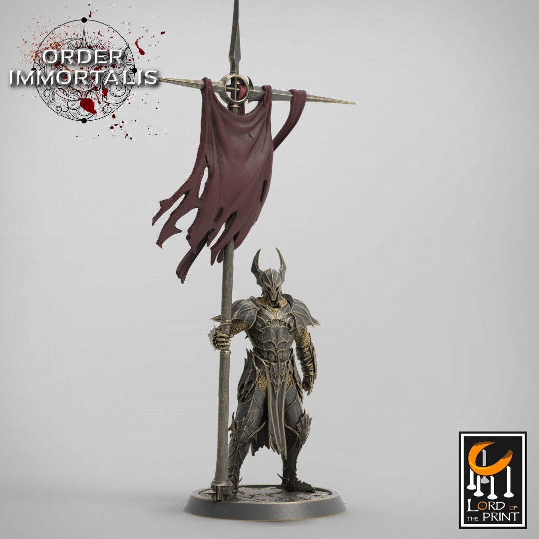 Blood Knight Banner-rescale Miniatures blood Immortalis - Etsy