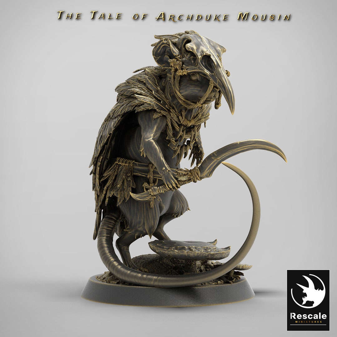 Mouse Rogue Looking Right-rescale Miniatures -take of Archduke Mousin 1 ...