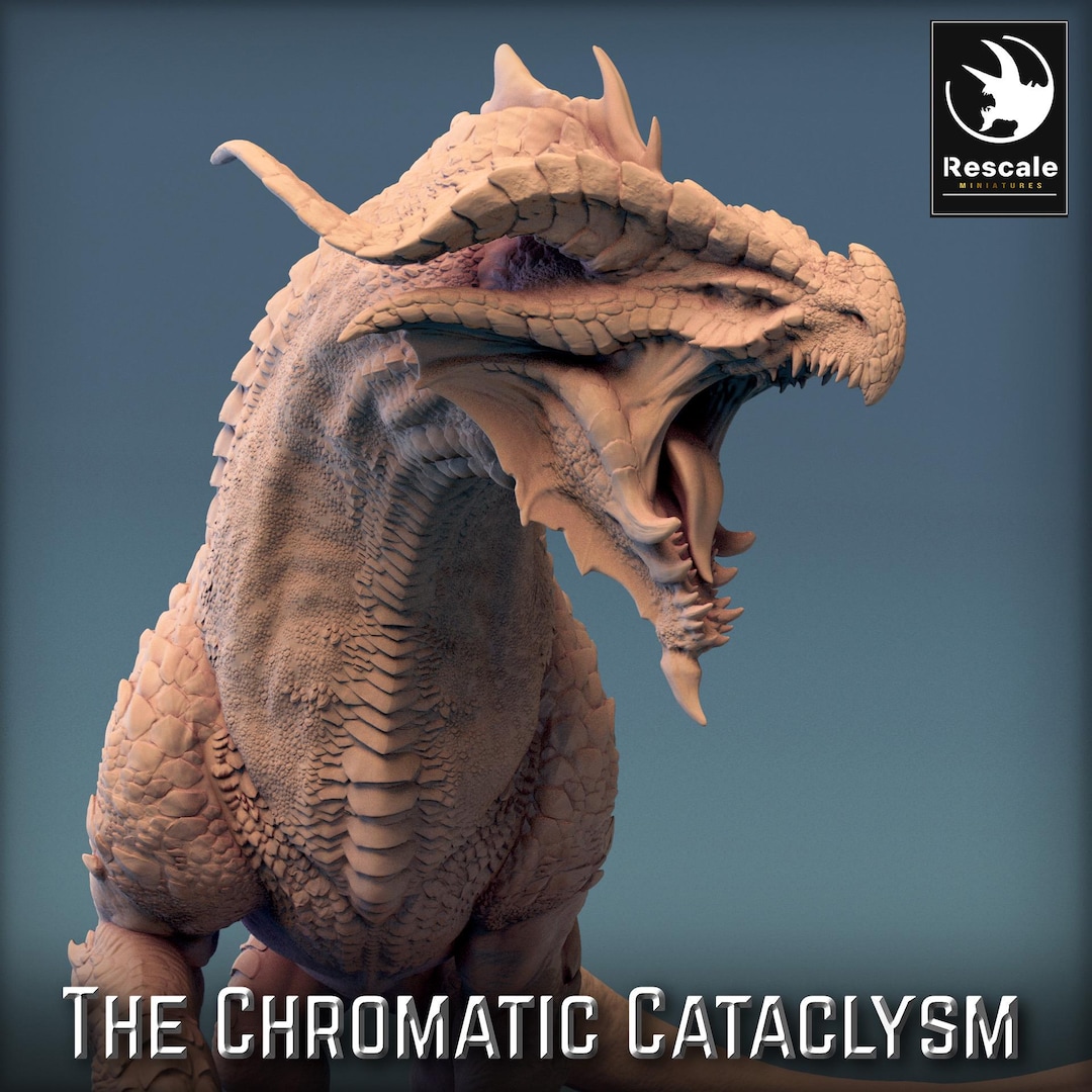 Dragon Spawn Red-rescale Miniatures-the Chromatic Cataclysm - Etsy