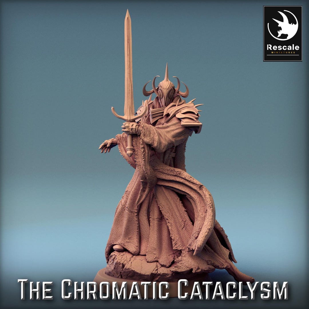 Tiamat Shadow Parry-rescale Miniatures-the Chromatic Cataclysm - Etsy