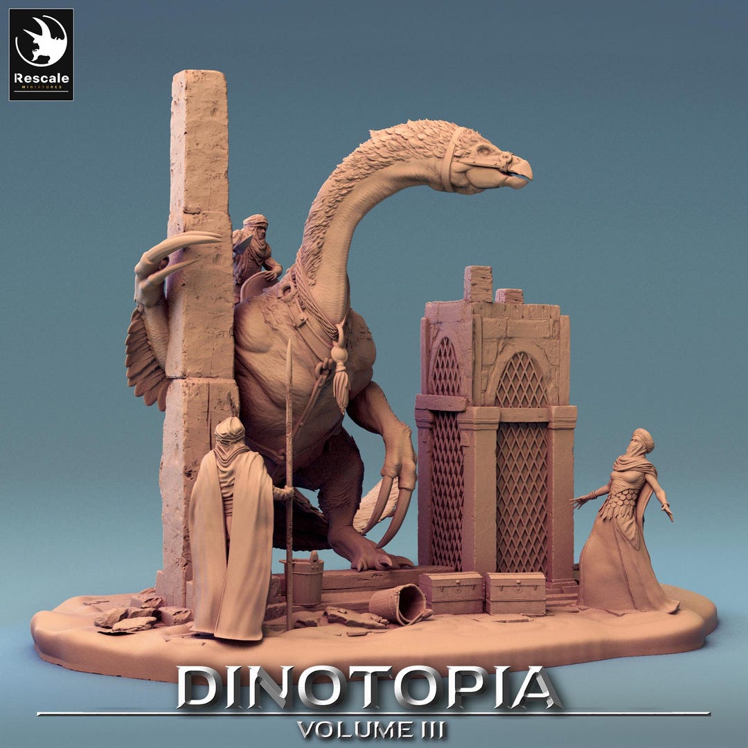 Therizinosaurus Tower-rescale Miniatures-dinotopia 3 - Etsy