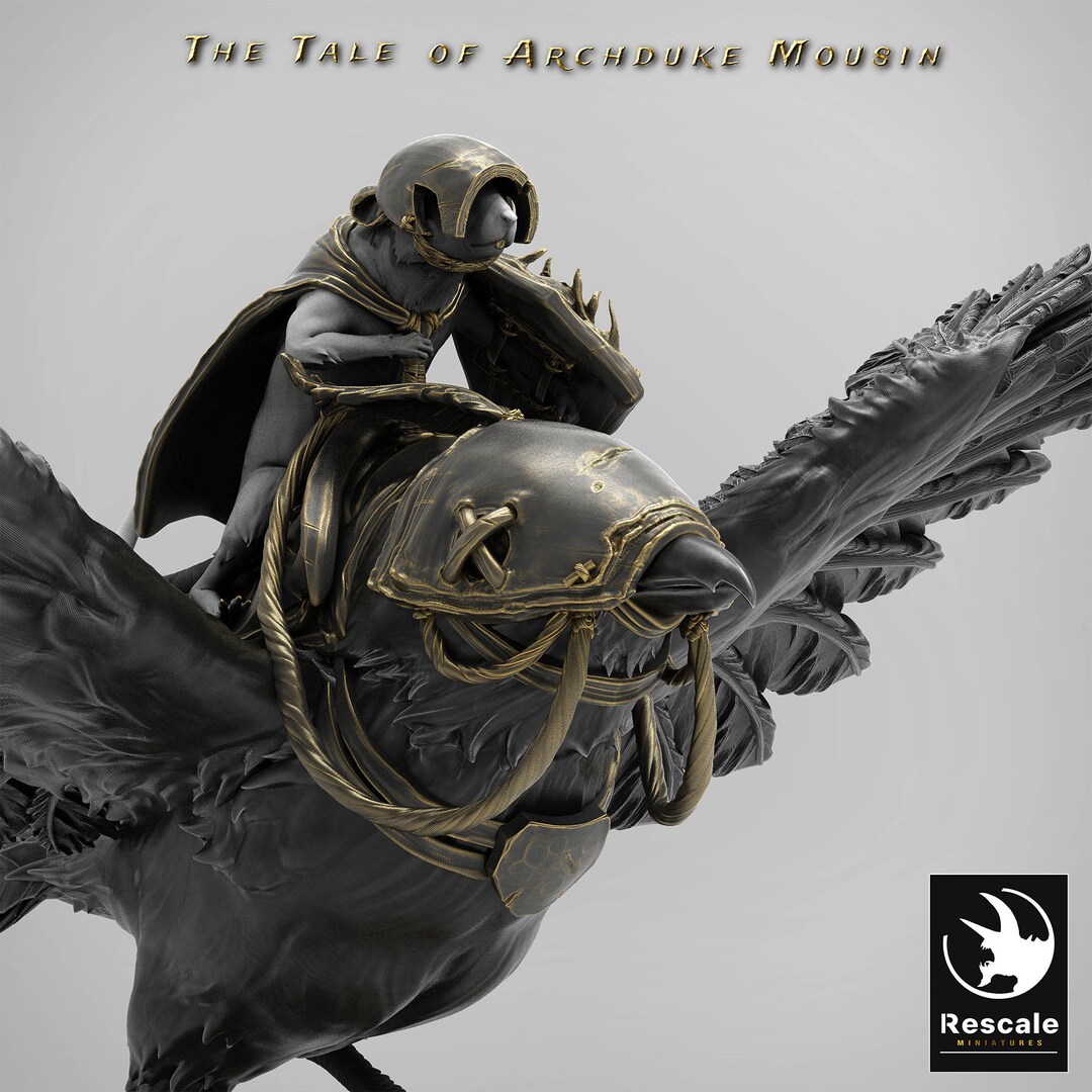 Magpie Taking Off-rescale Miniatures -tale of Archduke Mousin 1 - Etsy