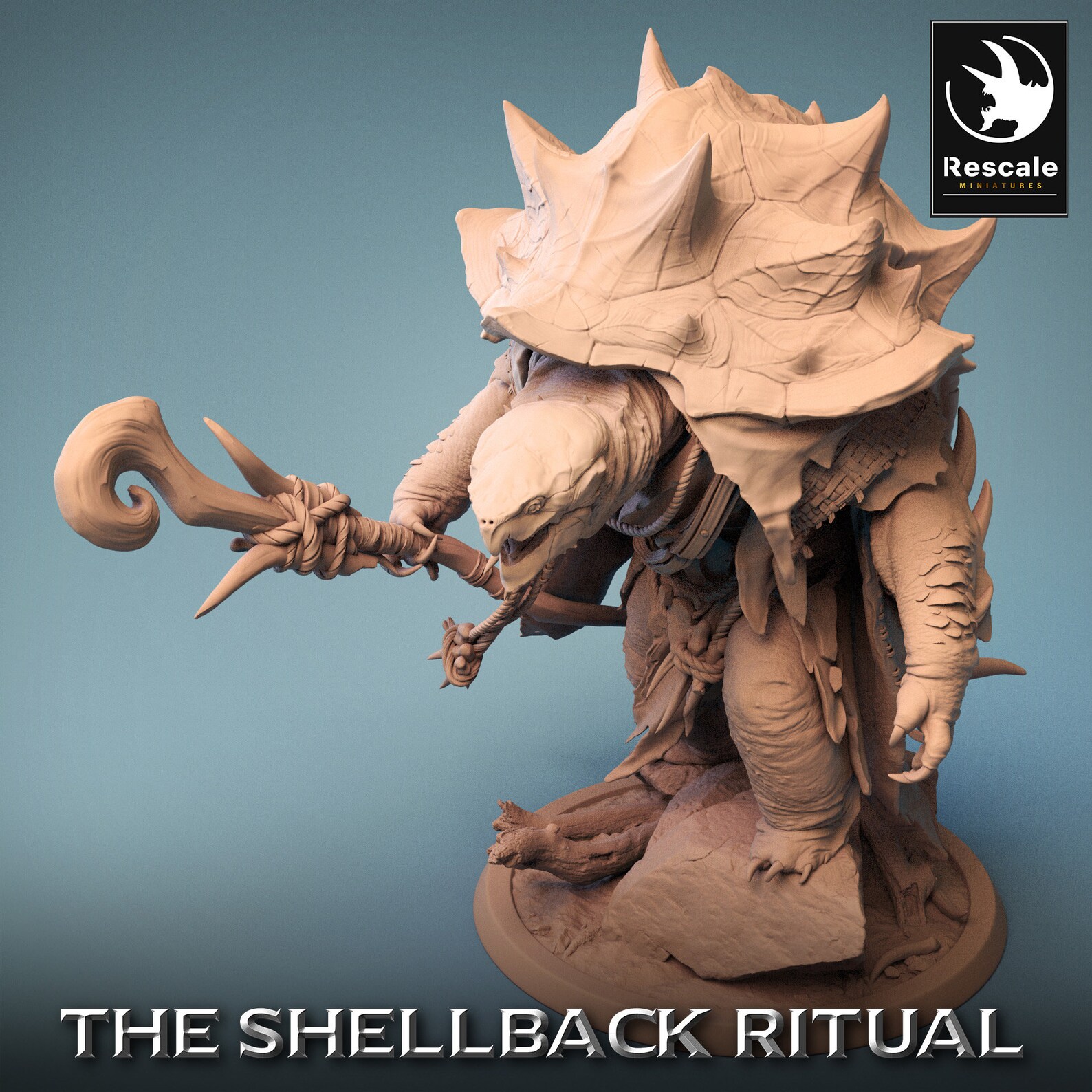 Shell Spike Turtle-rescale Miniatures -shellback Ritual - Etsy