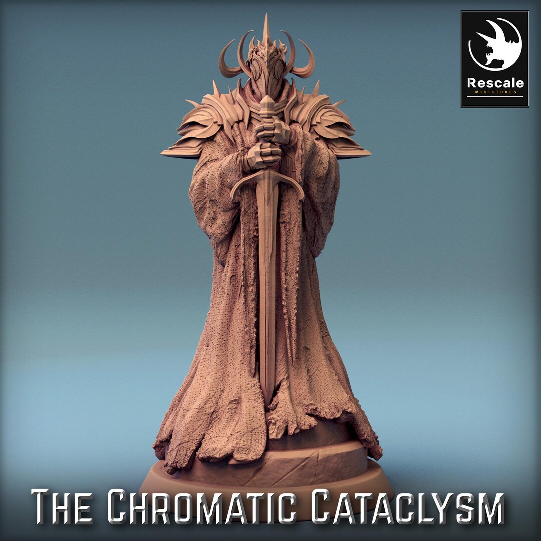 Tiamat Shadow Pose-rescale Miniatures-the Chromatic Cataclysm - Etsy