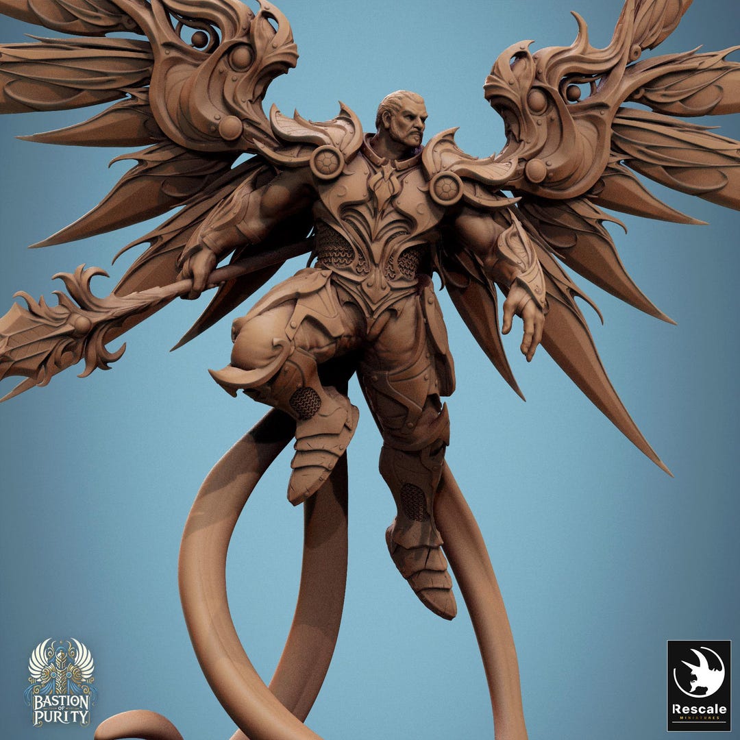 Aurelian Skyblade Spear-rescale Miniatures -bastion of Purity - Etsy