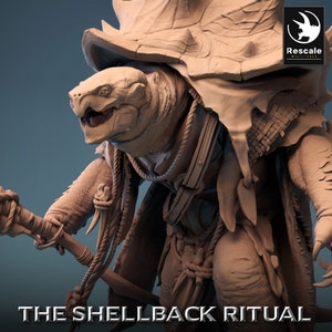 Shell Spike Turtle-rescale Miniatures -shellback Ritual - Etsy