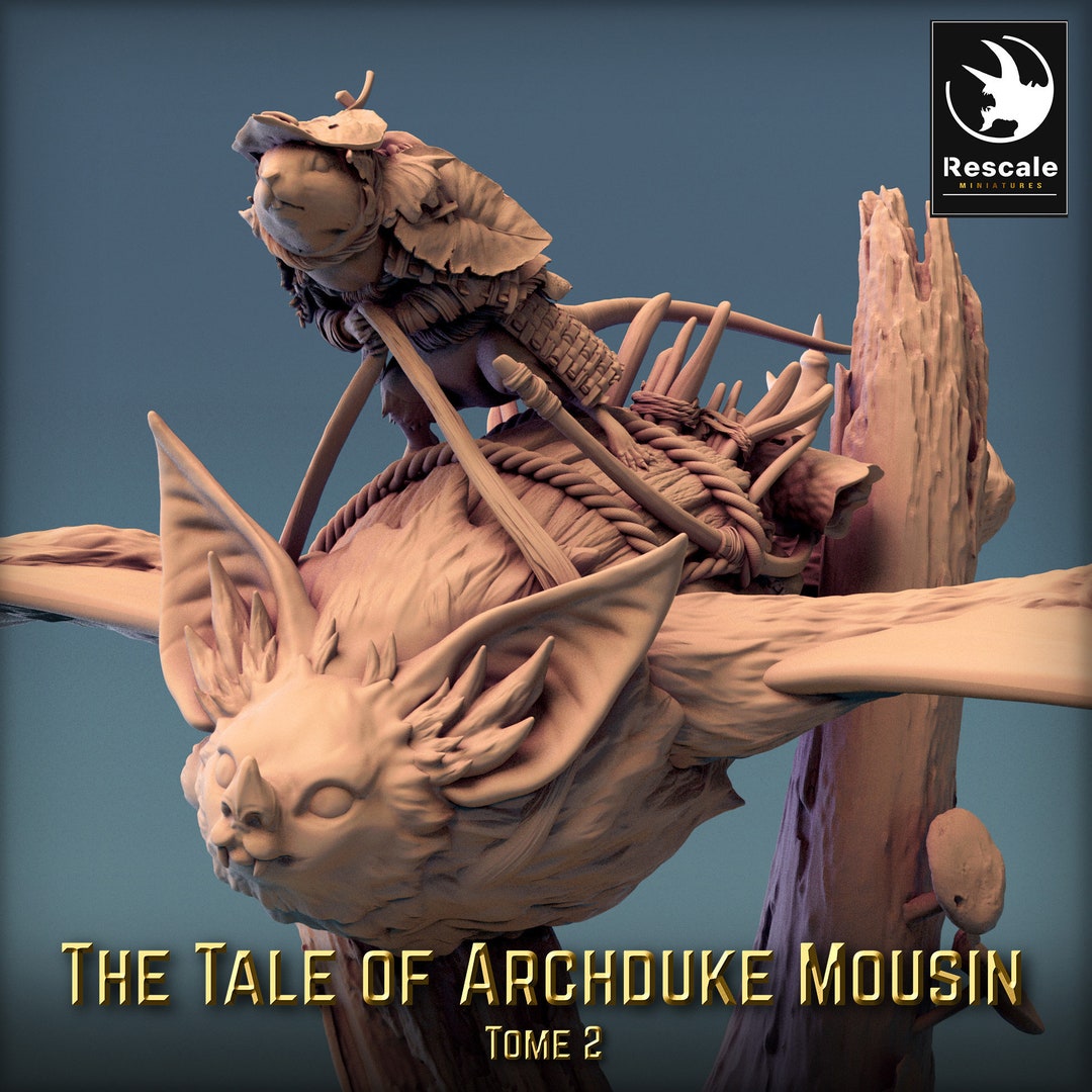 Flying Bat-rescale Miniatures -tale of Archduke Mousin 2 - Etsy