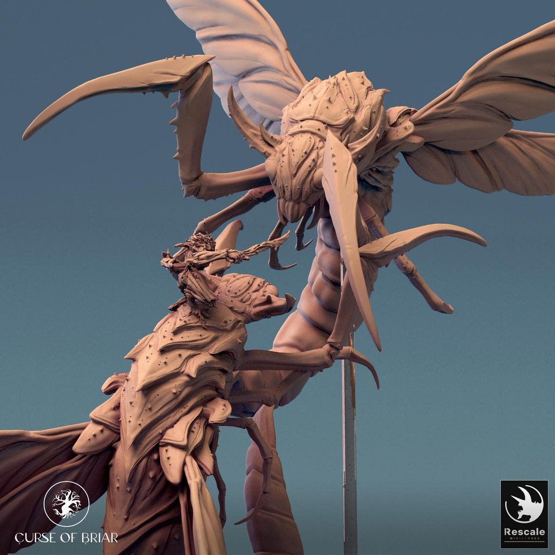 Sky Cutter Battle-rescale Miniatures -curse of Briar - Etsy