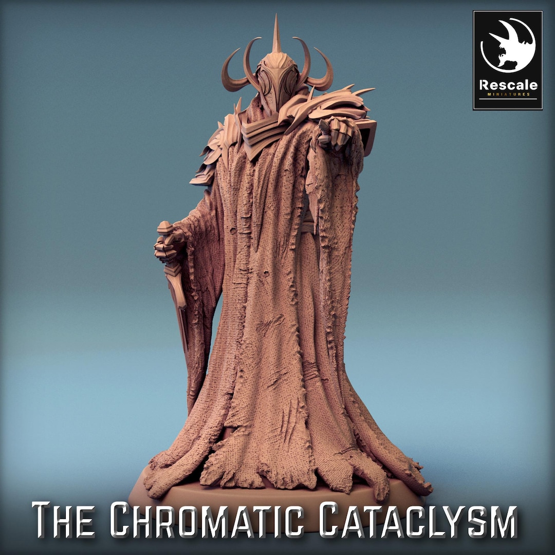 Tiamat Shadow Taunt-rescale Miniatures-the Chromatic Cataclysm - Etsy