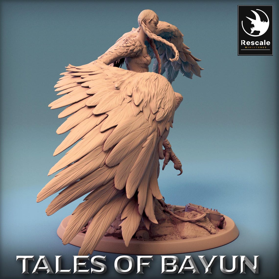 Bayun Harpy Slide B-rescale Miniatures -tales of Bayun - Etsy