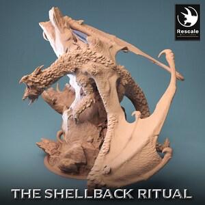 White Chromatic Dragon-rescale Miniatures -shellback Ritual - Etsy