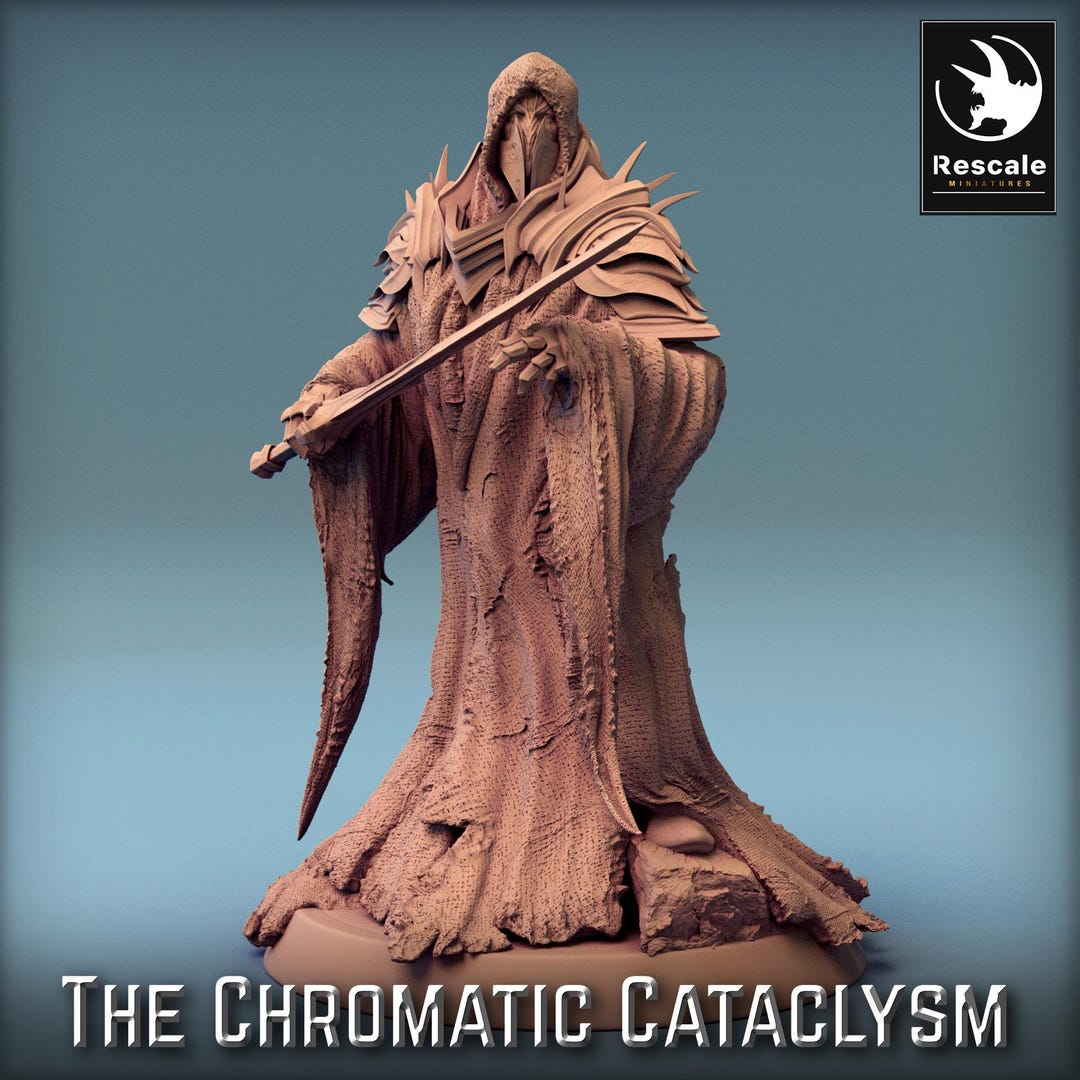 Tiamat Shadow Prep-rescale Miniatures-the Chromatic Cataclysm - Etsy