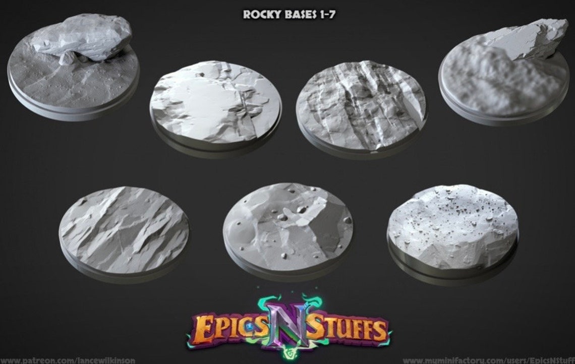 Epics ‘n’ Stuff Rock Bases - Etsy