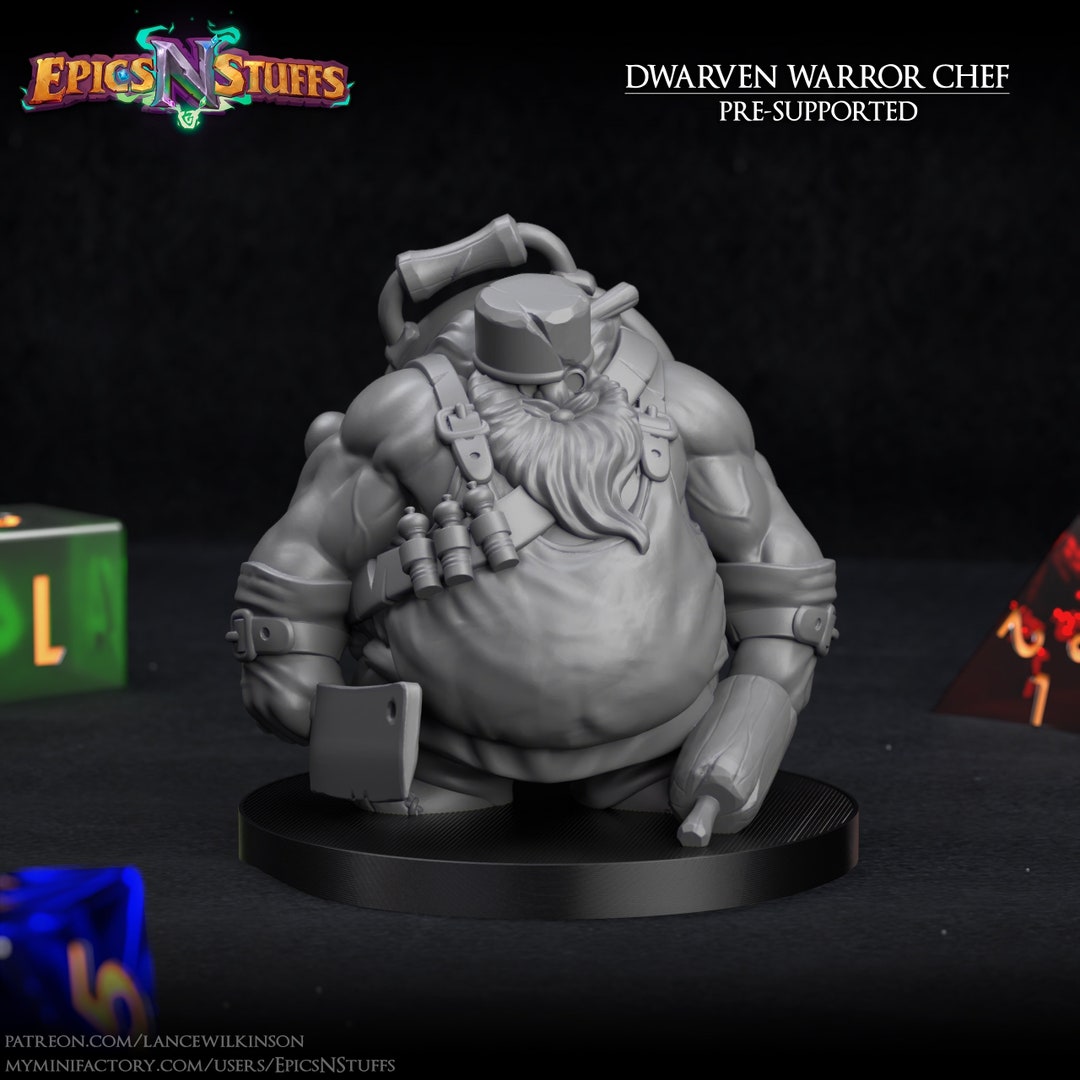 Dwarven Warrior Chef - Etsy