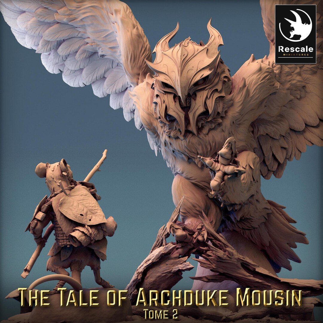 Great Owl Attack-rescale Miniatures-tale of Archduke Mousin 2 - Etsy