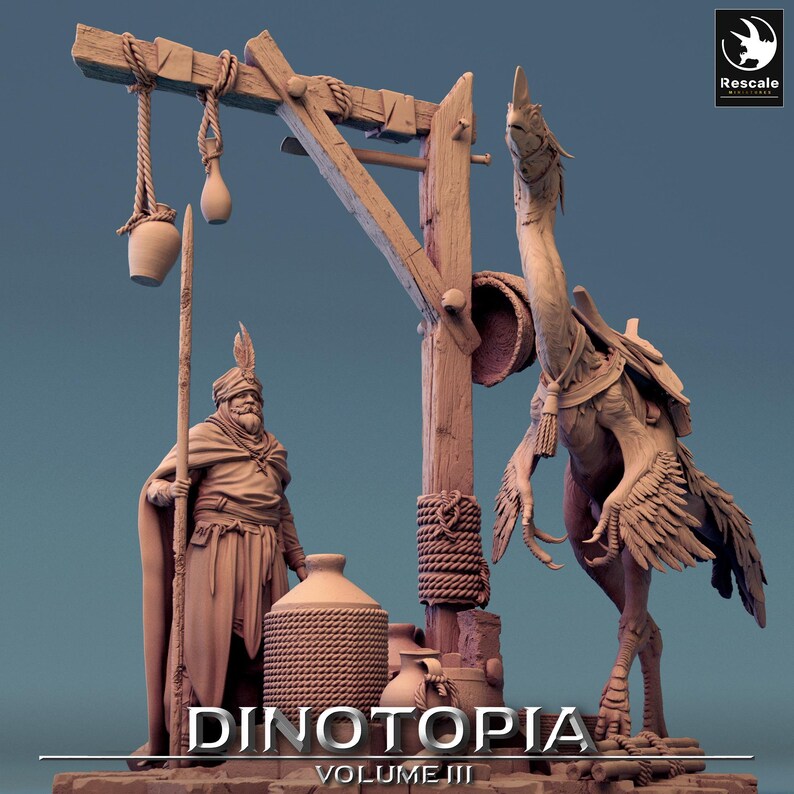 Feed Diorama-rescale Miniatures-dinotopia 3 - Etsy