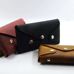 Handmade Leather Dual Phone Case: Origami Wallet (USA Duty Free) - Etsy