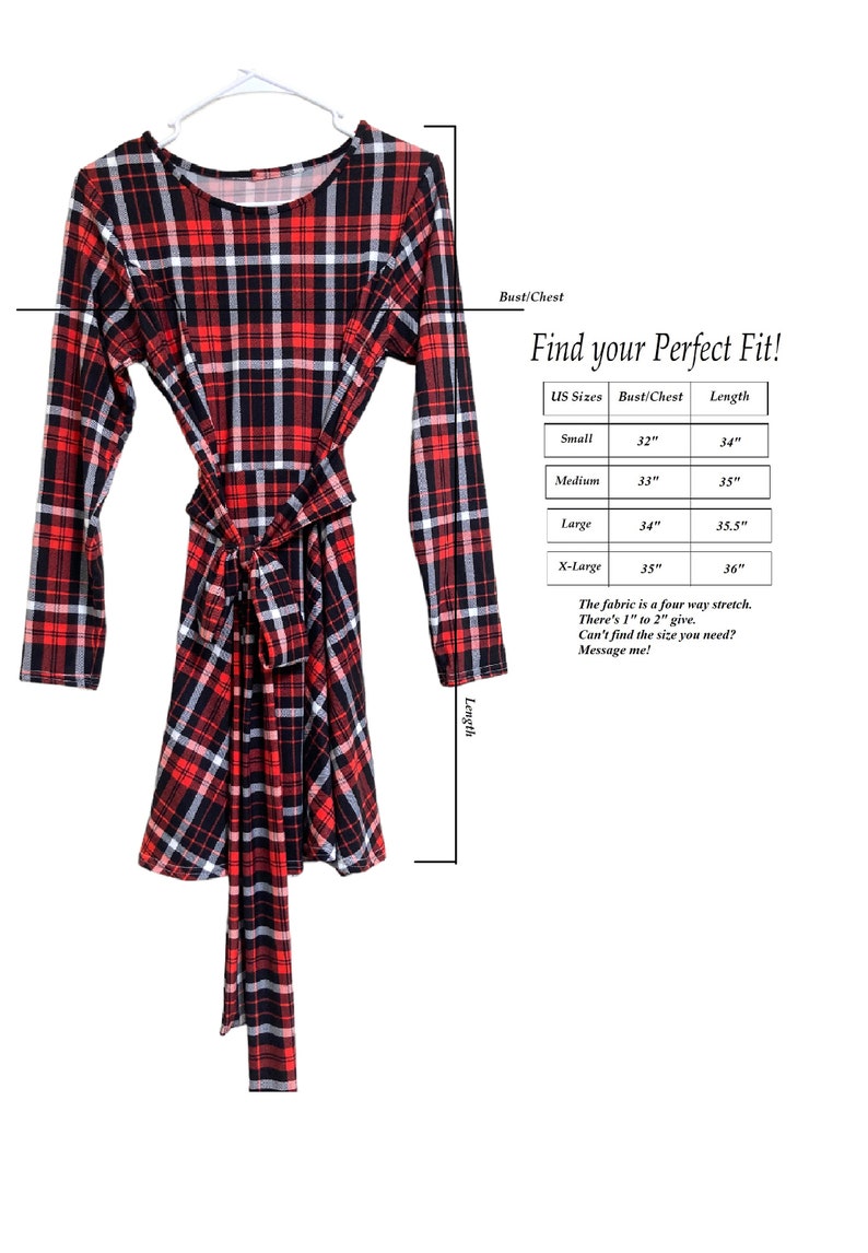 Simple A-line Plaid Dress - Etsy