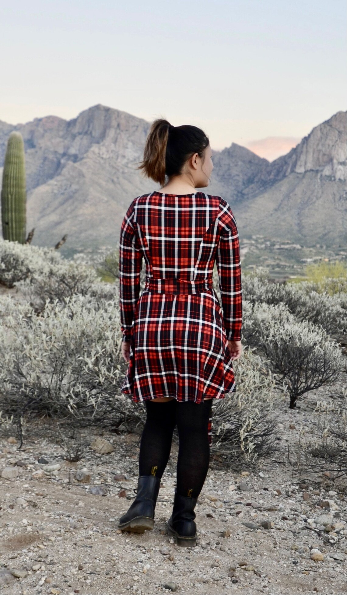 Simple A-line Plaid Dress - Etsy