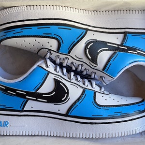 Cartoon Custom Nike Air Force 1's / customized Af1s - Etsy