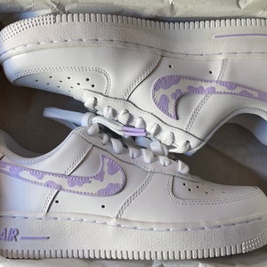 Purple Custom Nike Air Force 1's / customized Af1s - Etsy
