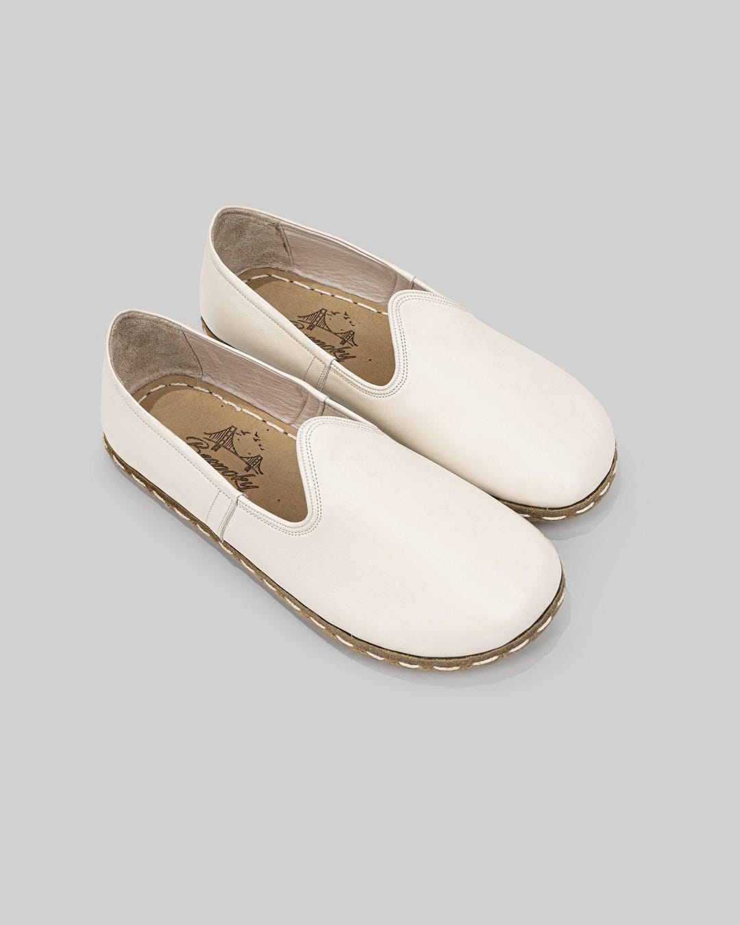 Zero Drop Barefoot Shoes: Wide Toe Box, Buffalo Leather Slip-ons ...