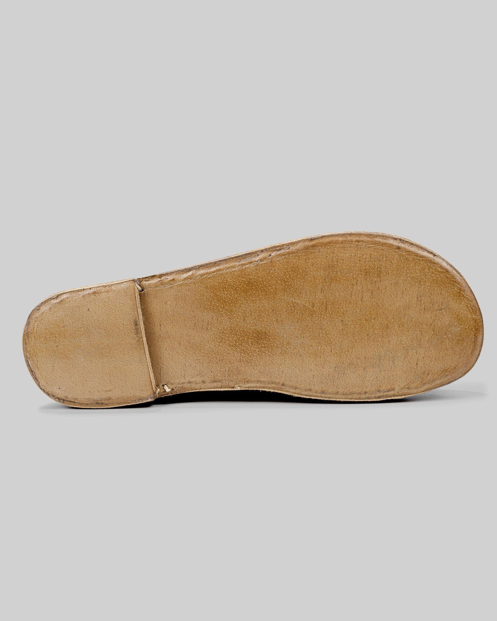 Handmade Buffalo Leather Barefoot Slippers: Wide Toe, Flexible Sole - Etsy