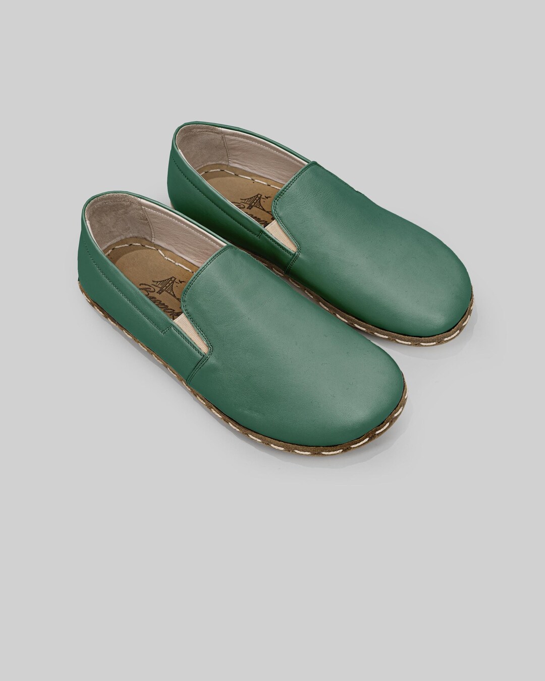 MEN Earthing Shoe | GREEN Barefoot Shoes | Grounding Shoe| Wide Toe Box | Grounding Slip on Men ...