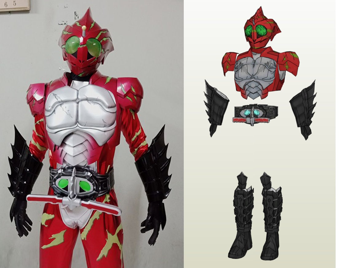 Kamen Rider Amazons Alpha Cosplay Armor Pepakura File/pdo - Etsy Canada