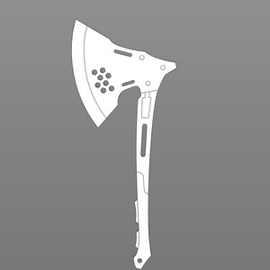 Kaiju No 8 Shinomiya Kikoru Axe Weapon Pepakura/pdo/eva Foam/3d Model ...