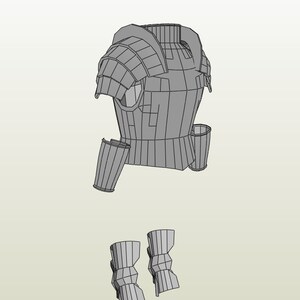 Delicious in Dungeon Laios Touden Armor Template Pepakura File/eva Foam ...