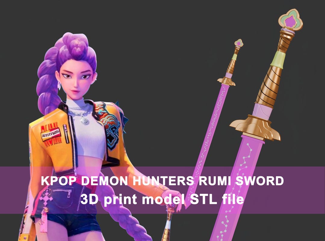Kpop Demon Hunters Rumi Weapon Sword 3d Model STL - Etsy