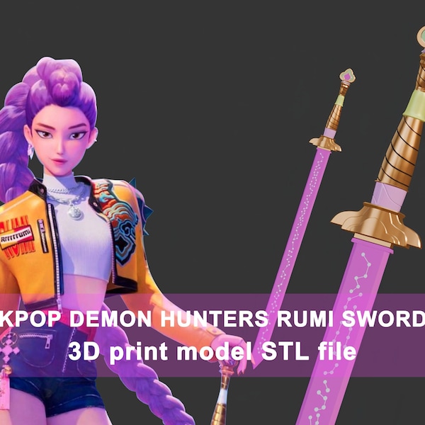 Kpop demon hunters sword - Etsy.de
