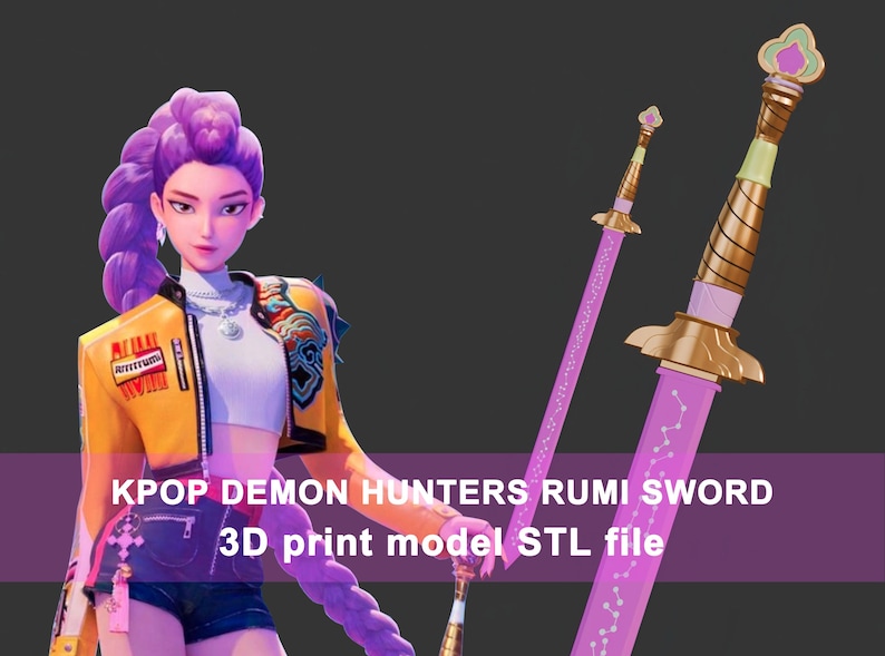 Épée Kpop Demon Hunters Rumi, modèle 3D STL - Etsy France