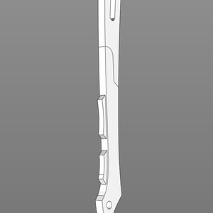 Kaiju No 8 Shinomiya Kikoru Axe Weapon Pepakura/pdo/eva Foam/3d Model ...