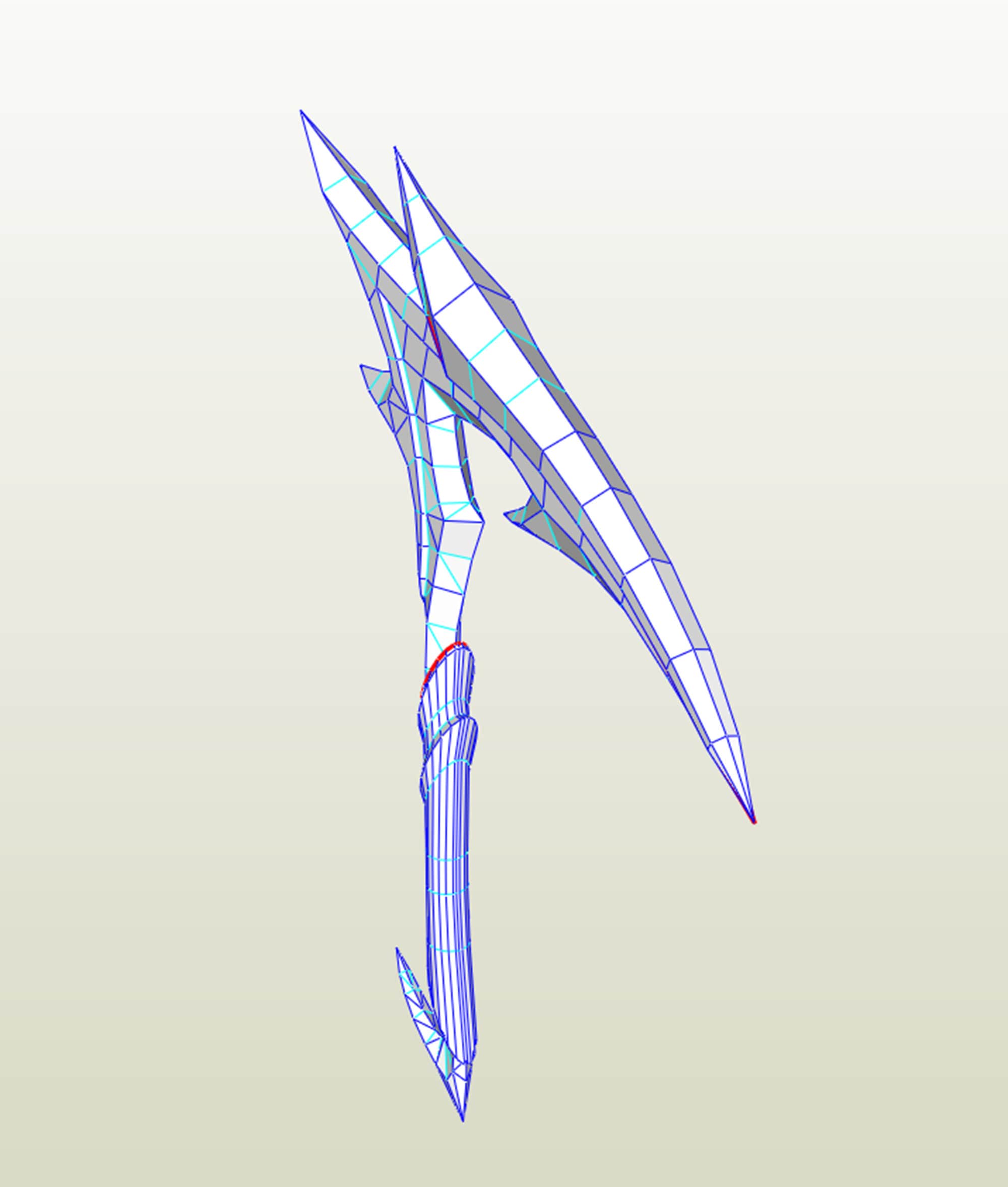 League of Legends K/DA Akali Cosplay Weapon Pepakura File the Baddest ...