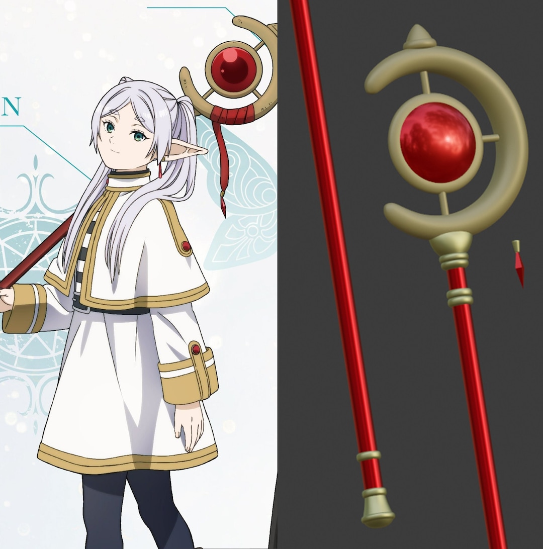 Frieren Beyond Journey's End Frieren Staff 3d Model/3d Print/stl - Etsy ...