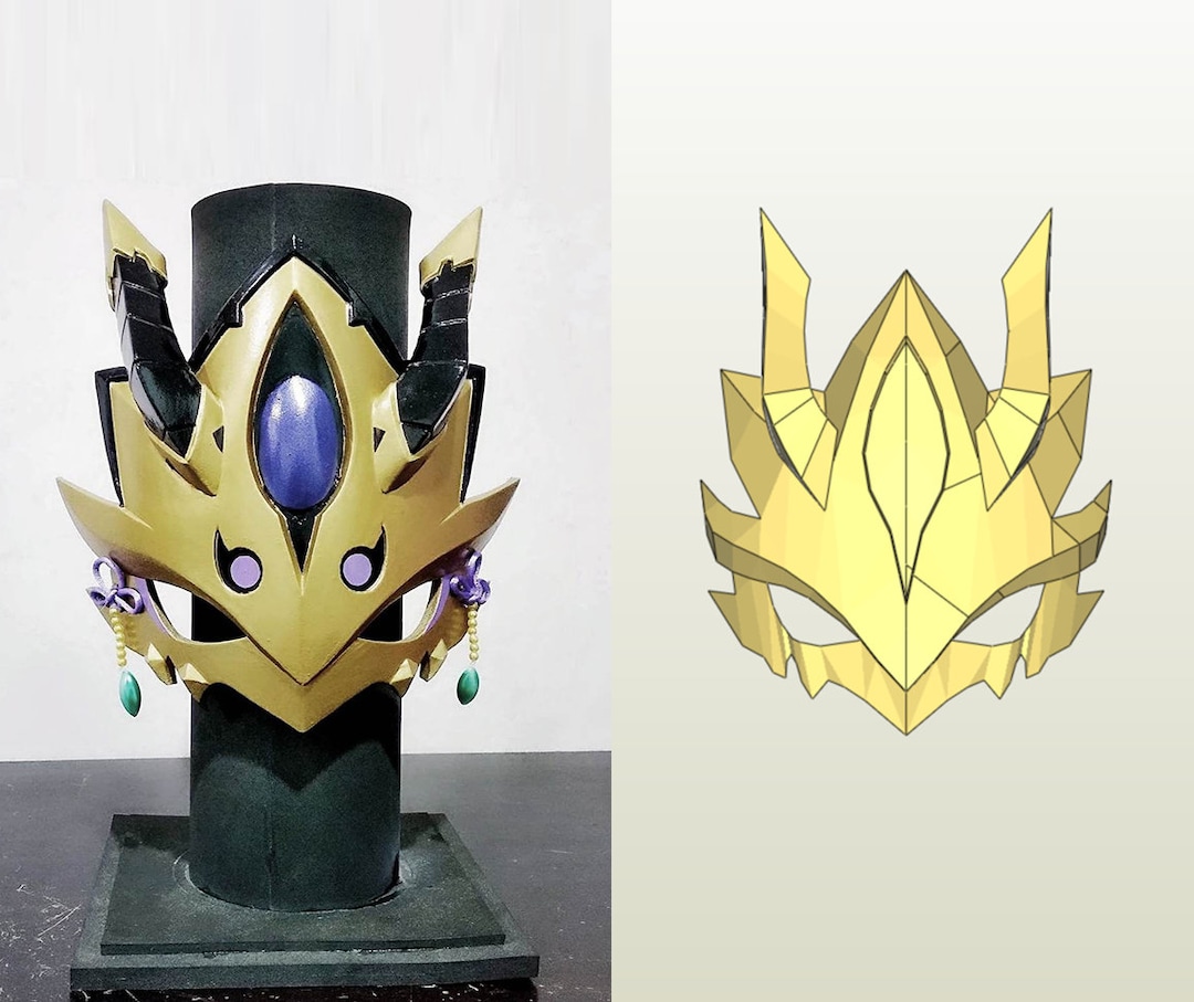 FGO Prince of Lanling Mask Pepakura File/pdo - Etsy