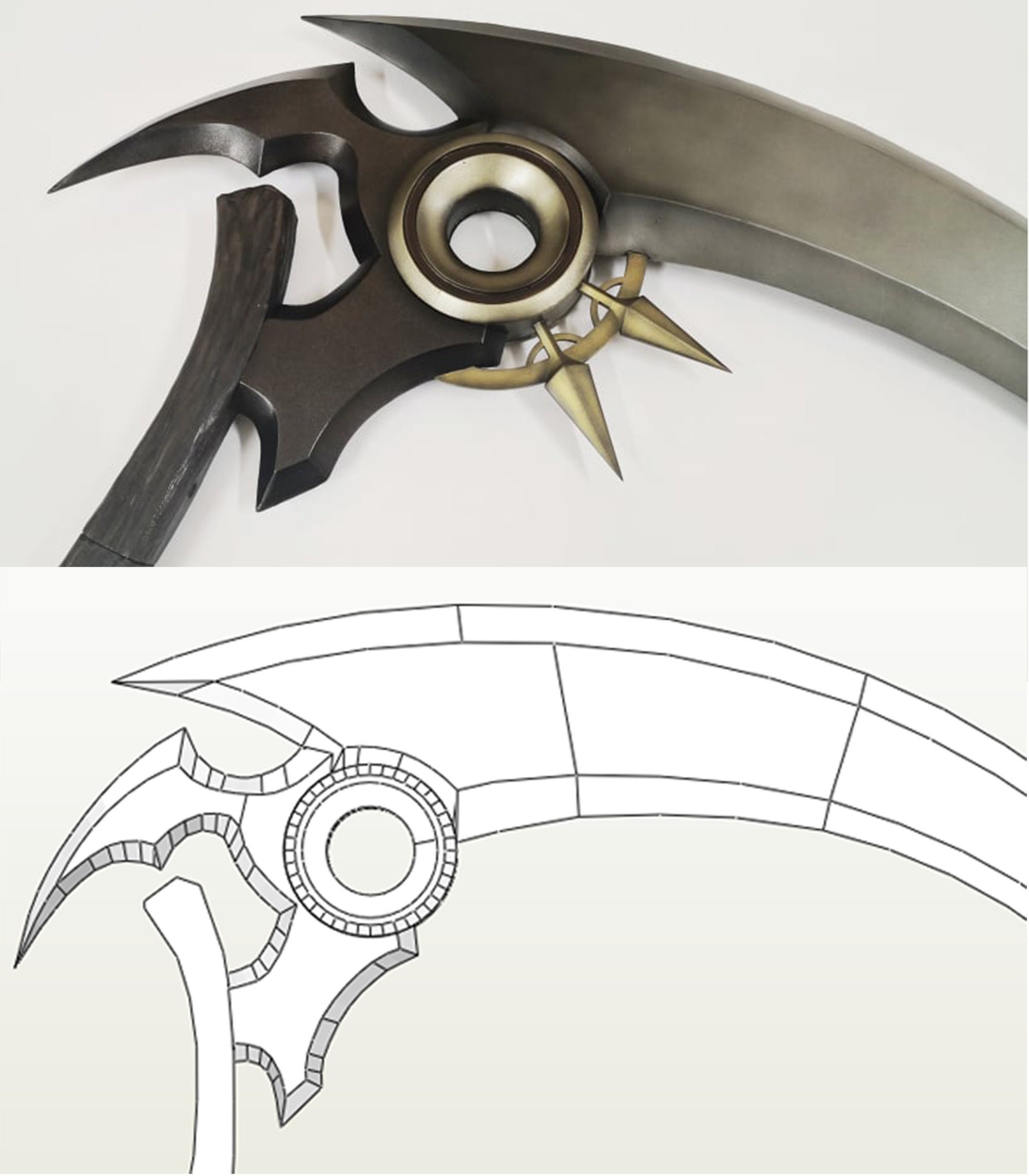 Vtuber Hololive EN Mori Calliope Weapon Pdo/pepakura File - Etsy