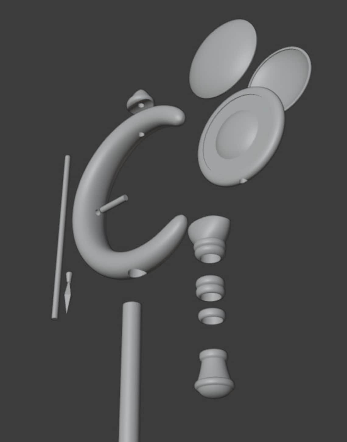 Frieren Beyond Journey's End Frieren Staff 3d Model/3d Print/stl - Etsy